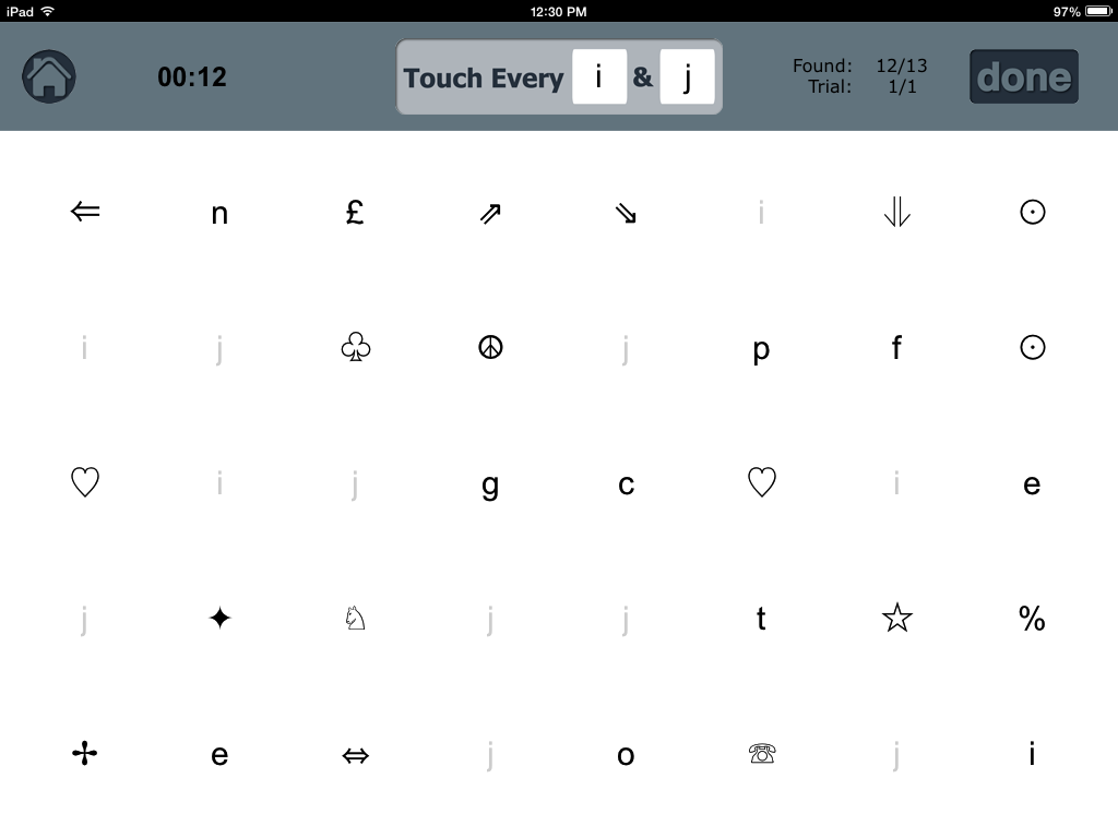 Immagine di esempio della risorsa Visual Attention Therapy (IOS)